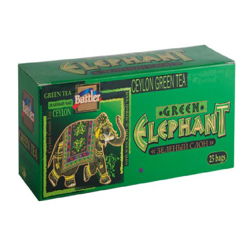 Battler - Tea Bags - Ceylon Green Tea - Green Elephant (25 x 2g) – SUN ...