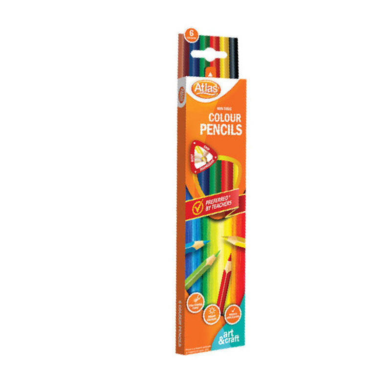 Atlas Pencils 6 Color – SUN ONLINE