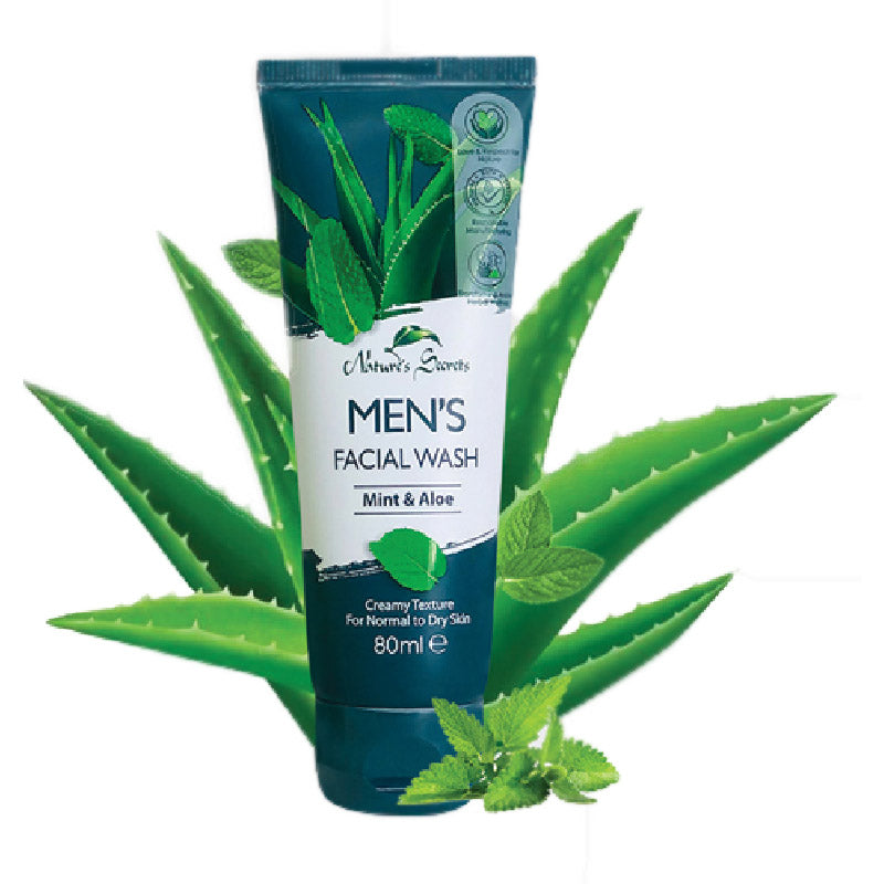 Nature's Secrets Men's Facial Wash Mint & Aloe - 80ml – SUN ONLINE