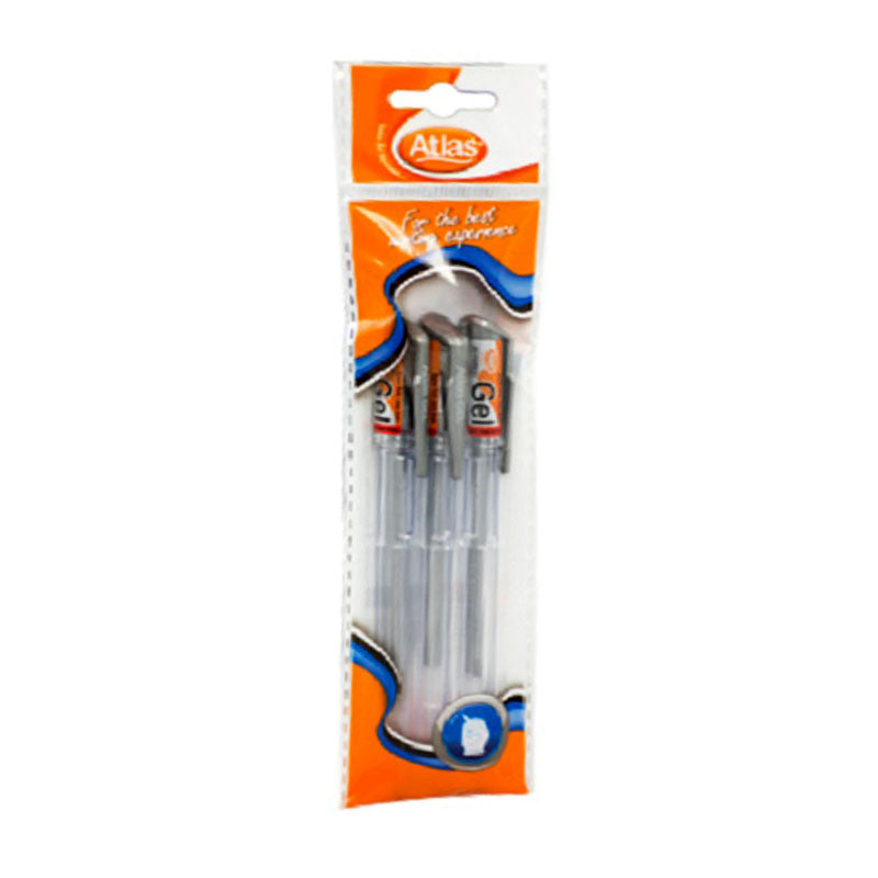 Atlas Silver Colour Gel Pen – SUN ONLINE