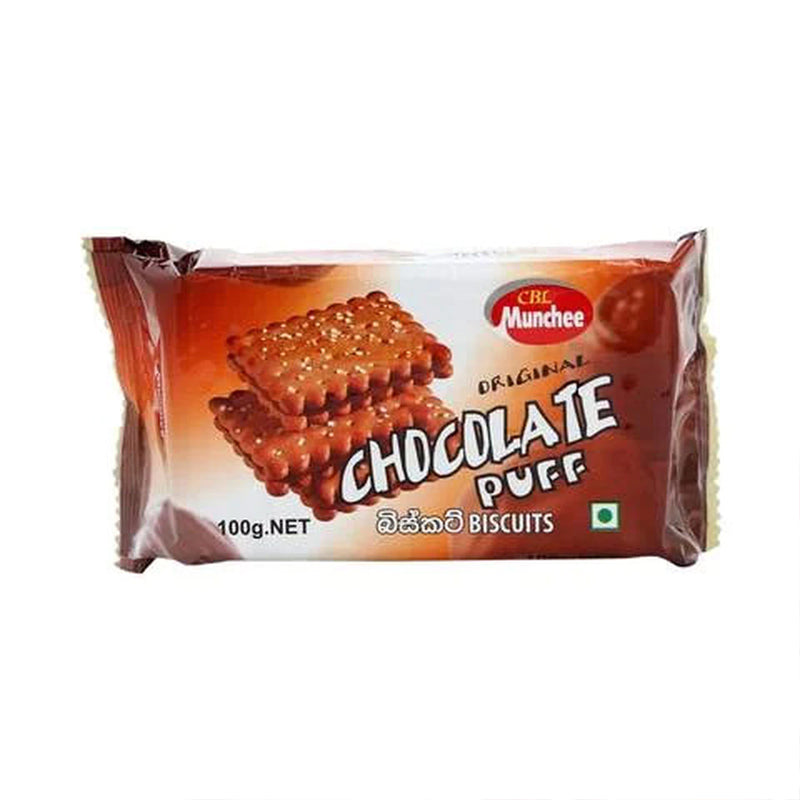 Munchee Chocolate Puff Biscuits 100g – SUN ONLINE
