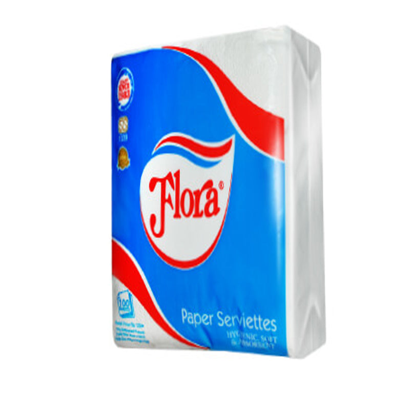 Flora Paper Serviette 100 Sheets – SUN ONLINE