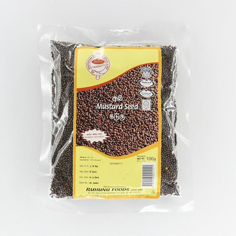 Ruhunu Mustard Seeds 100g – SUN ONLINE